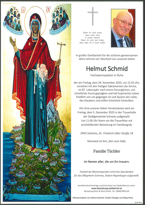 Stadtgemeinde Schrems - Sterbefälle